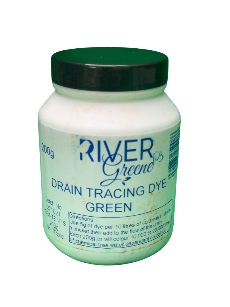 Drain Testing Dye 200g Jar - Various Colours – Bailey Supplies